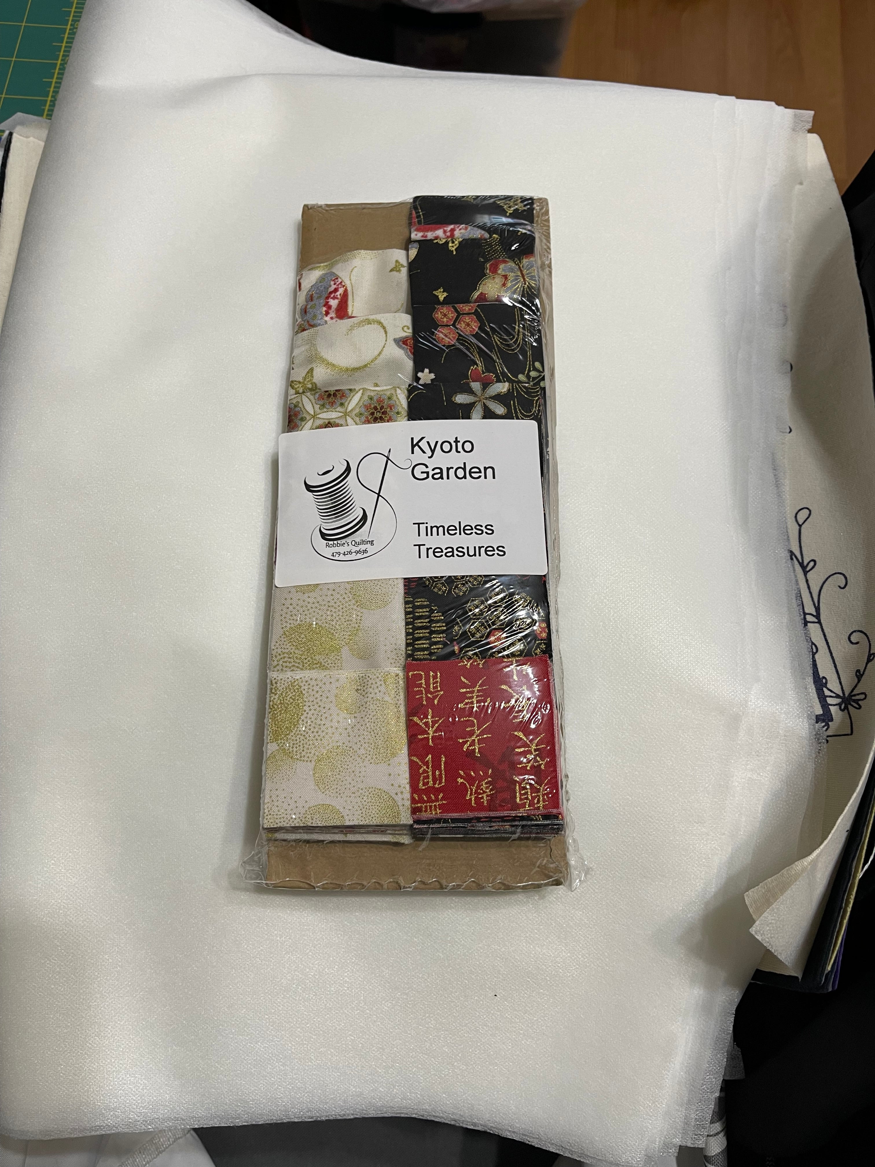 Timeless Treasure Fabric - Kyoto Garden Log Cabin Kit 12 blocks ...